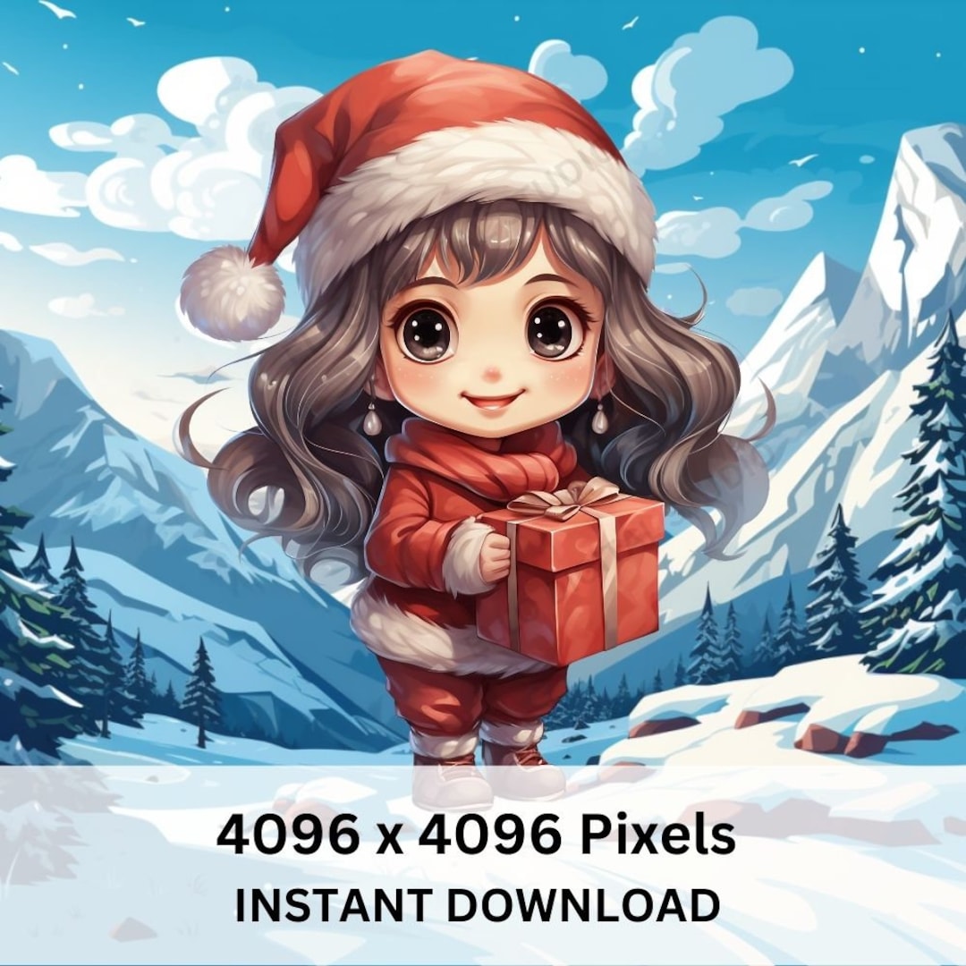 Baby Girl Santa Clipart Merry Christmas Illustration Santa Claus PNG ...