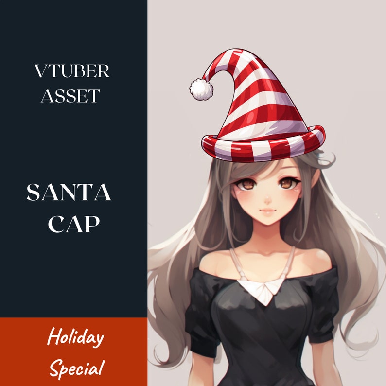 Vtuber Santa Hats, Cute, Kawaii, Christmas, Winter, Snow, Cozy, Red ...