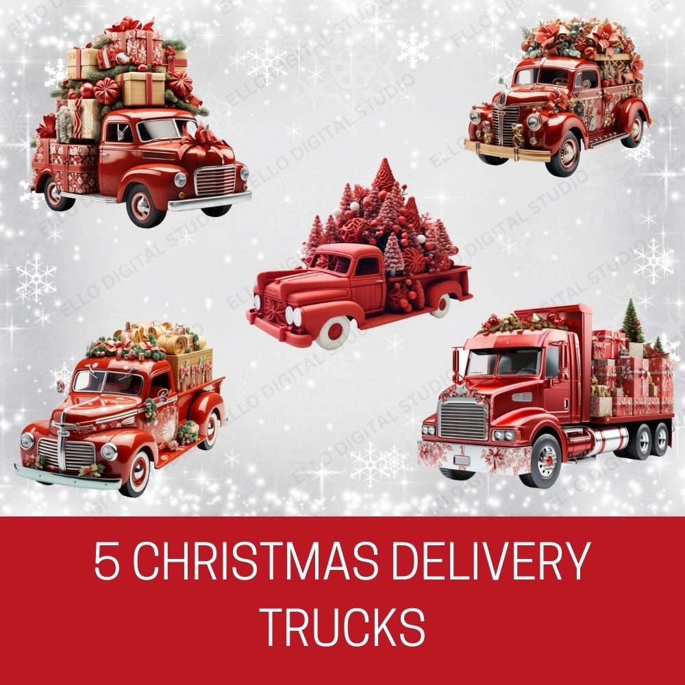 Buy Christmas Clipart Mega Bundle, 43 PNG Images, Transparent ...