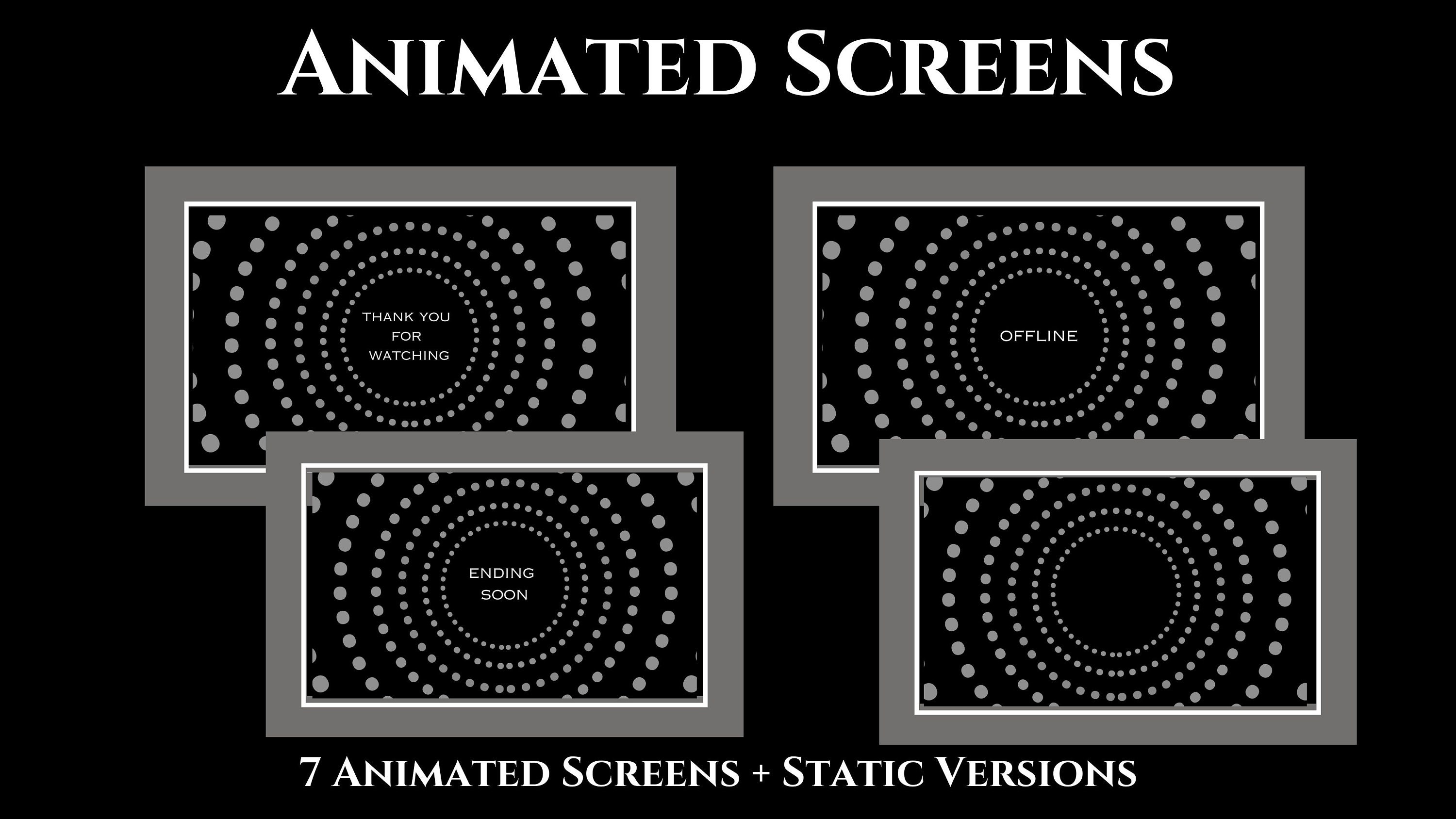 Animated Spiral Vtuber Bundle Screens for Twitch, Lofi Aesthetic ...