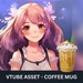 Vtuber Asset Caramel Coffee Cute Mug With Logo Vtube Vtubing Twitch Cup ...