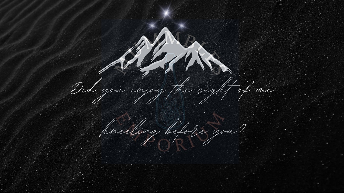 ACOTAR Computer Background - Dark Set of 10 Quotes Acofas Acowar Acomaf ...