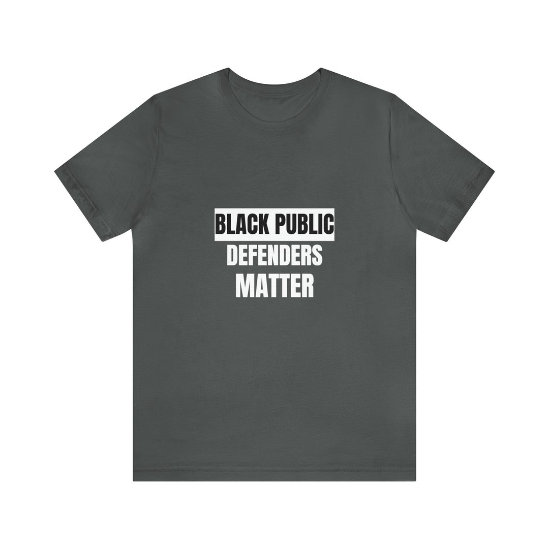 Unisex Black Public Defenders Matter Jersey Short Sleeve Tee - Etsy
