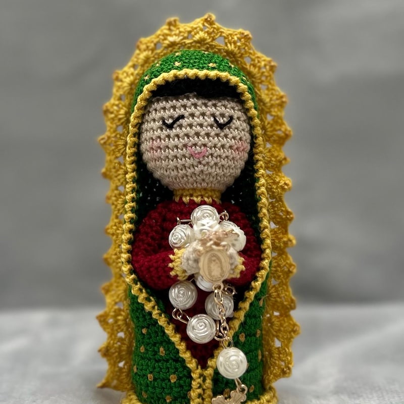 Crochet Virgin Mary Pink - Etsy