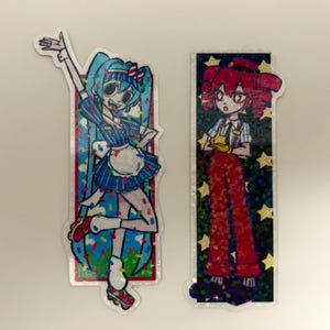 Mesmerizer - Hatsune Miku & Kasane Teto 3" Holographic Glitter Stickers ...