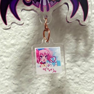 Madoka Magica - Homura & Madoka Polaroid 3.5 Inch Keychain Charm - Etsy