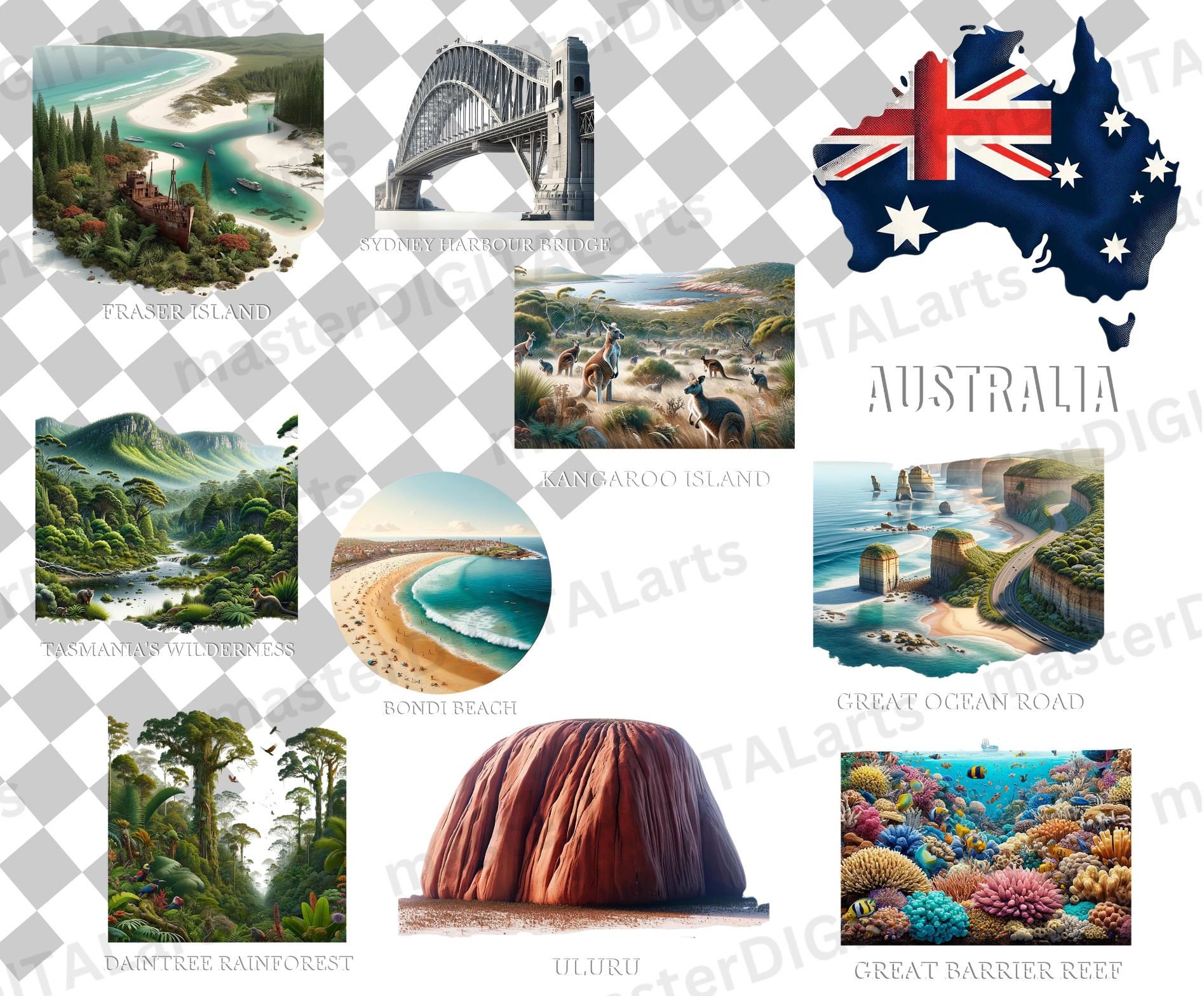 Adventure Through Australia's Natural Wonders, Australia Map, Tourist ...