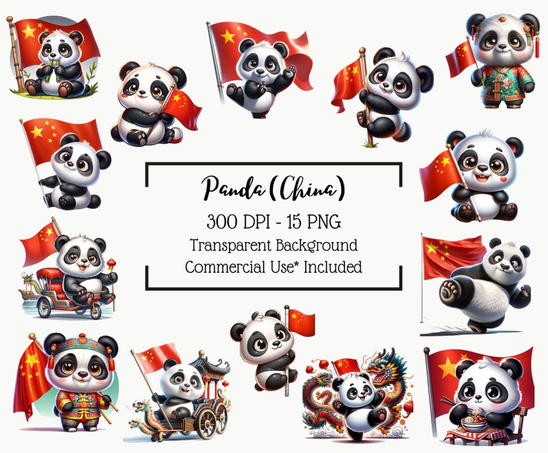 Cute Chinese Panda Clipart-endearing Chinese Symbol, Chinese National ...