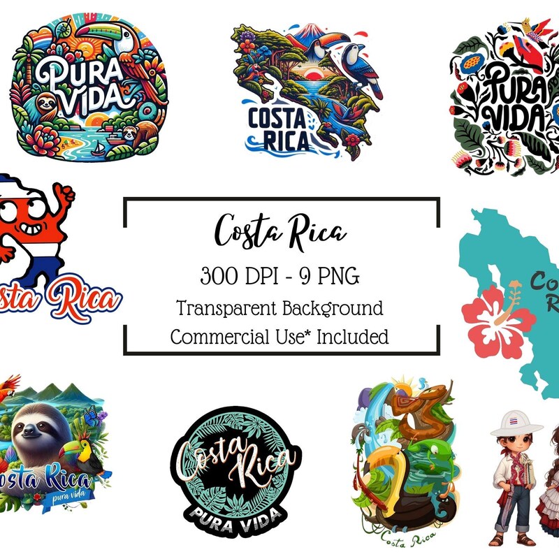Costa Rica Png - Etsy