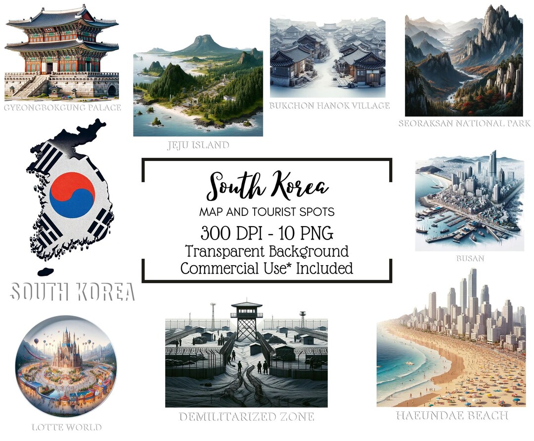 South Korea: Tradition Meets Modernity, South Korea Map, Tourist Spots ...
