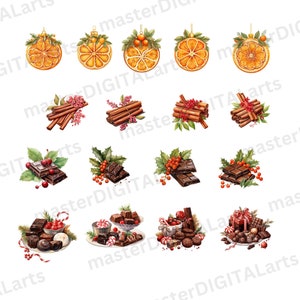 60 Png's Christmas Dessert Clipart, Christmas Sweets Clip Art ...