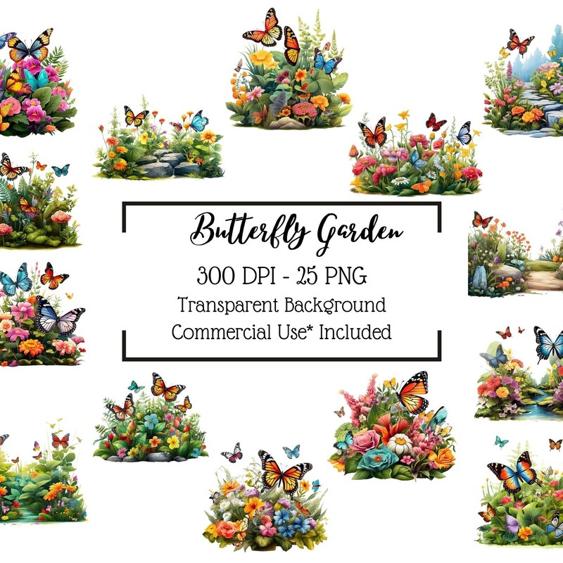 Butterfly Garden - Etsy