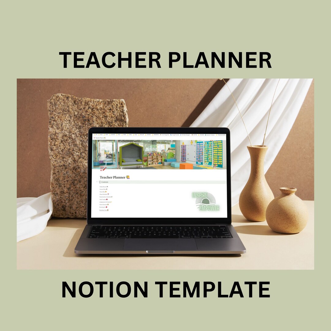 Teacher Notion Planner, Class Teacher Notion Planner Template, Academic ...