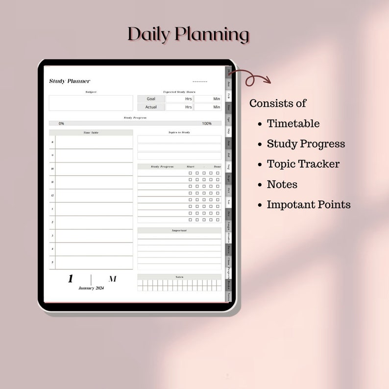 Goodnotes planner templates - serytastic