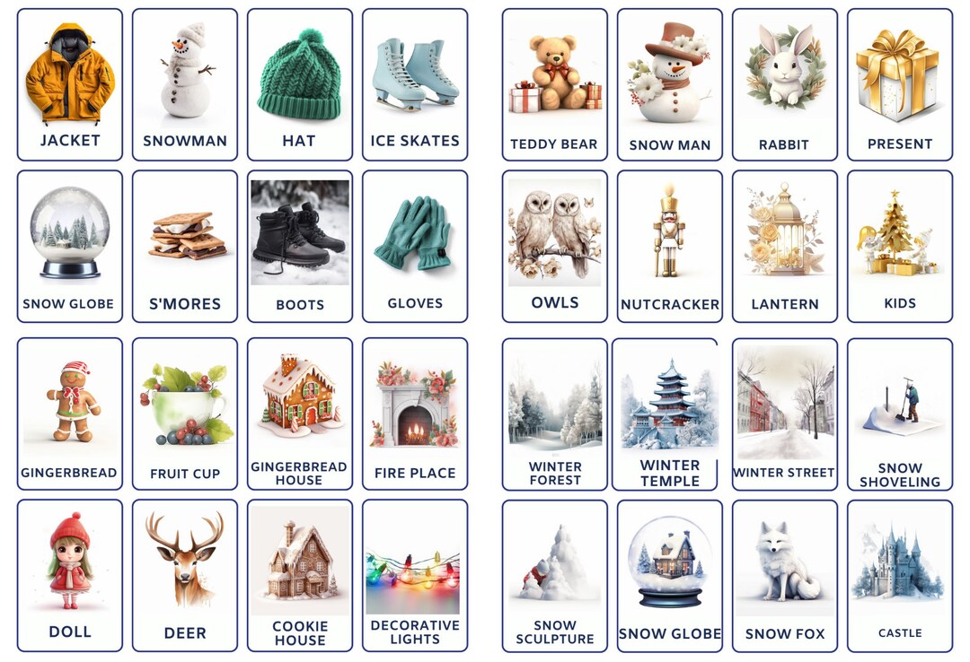 Discover Our Holiday Cheer Flashcard Bundle With Winter Activities ...