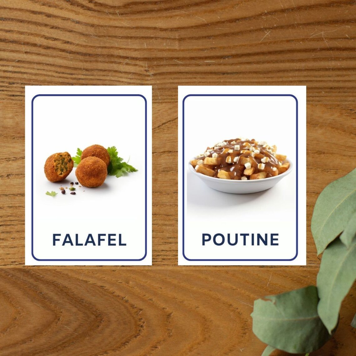 32 Famous Foods Flashcards, Kids Printable, Nomenclature Cards, Toddler ...