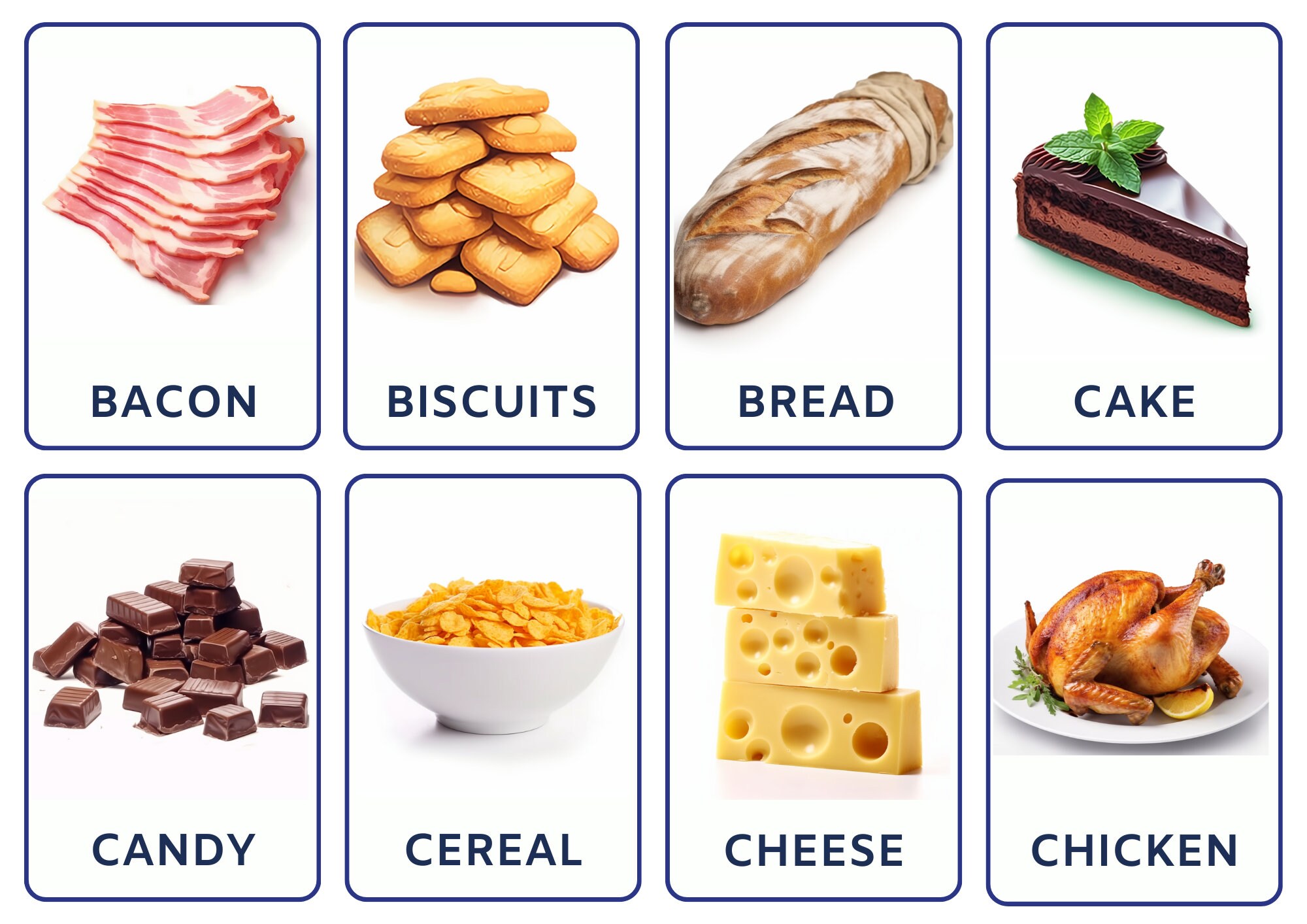 Flashcard Bundle of Everyday Life Bundle Includes Winter Clothes, Food ...