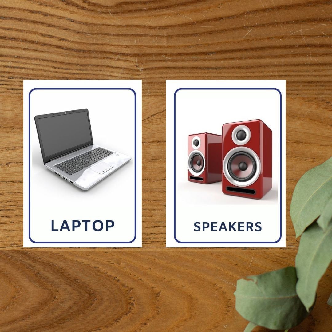 32 Technology Flashcards, Kids Printable, Nomenclature Cards, Toddler ...