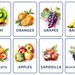 Health and Nutrition Flashcard Bundle, Including Fruits, Breakfast ...