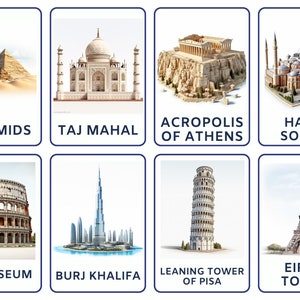 Flashcard Bundle of World Exploration Bundle Including Australian ...