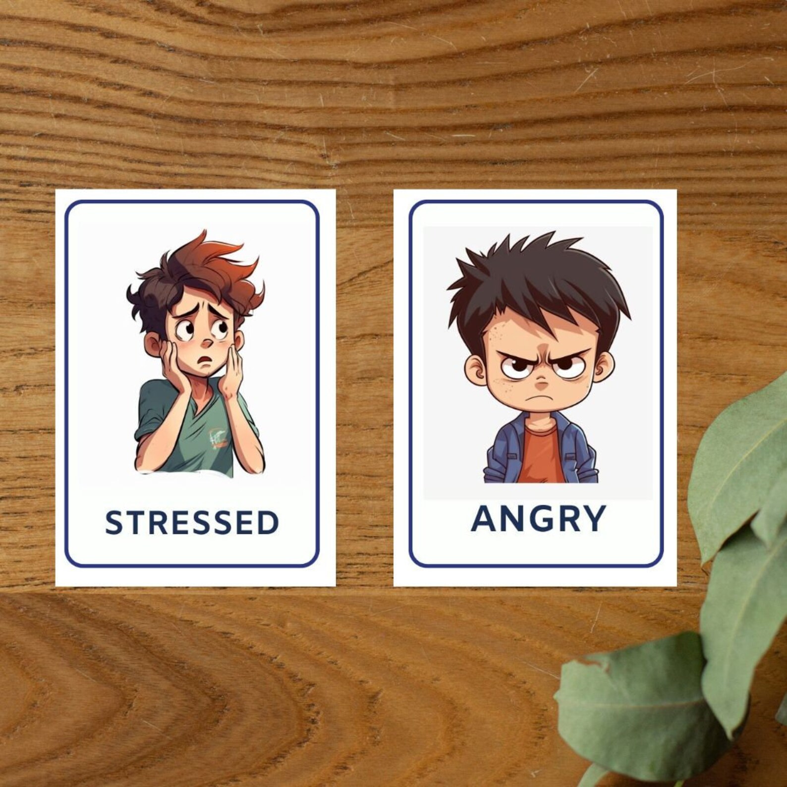 Experience Different Emotions With 32 Montessori Flash Cards ...