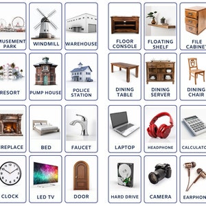 Household Items Flashcard Bundle, Including Technology, Tools ...