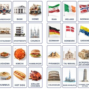 Flashcard Bundle of World Exploration Bundle Including Australian ...