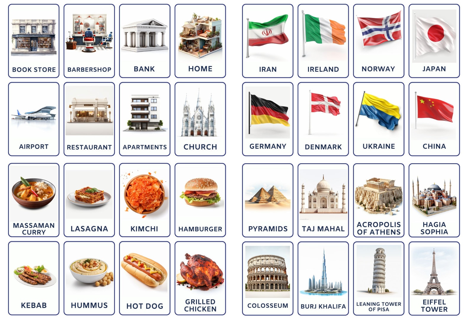 Flashcard Bundle of World Exploration Bundle Including Australian ...