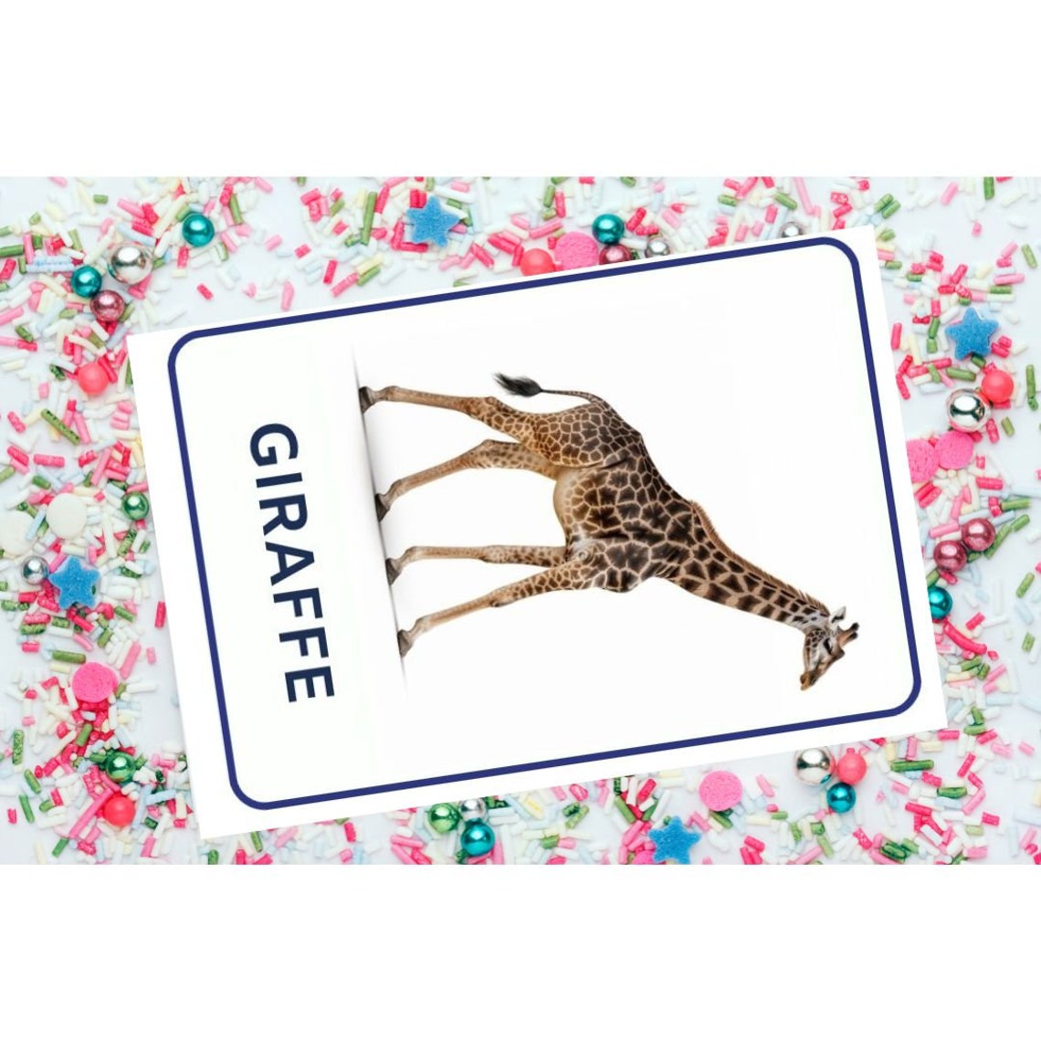 32 Safari Animals Flashcards, Kids Printable, Nomenclature Cards ...