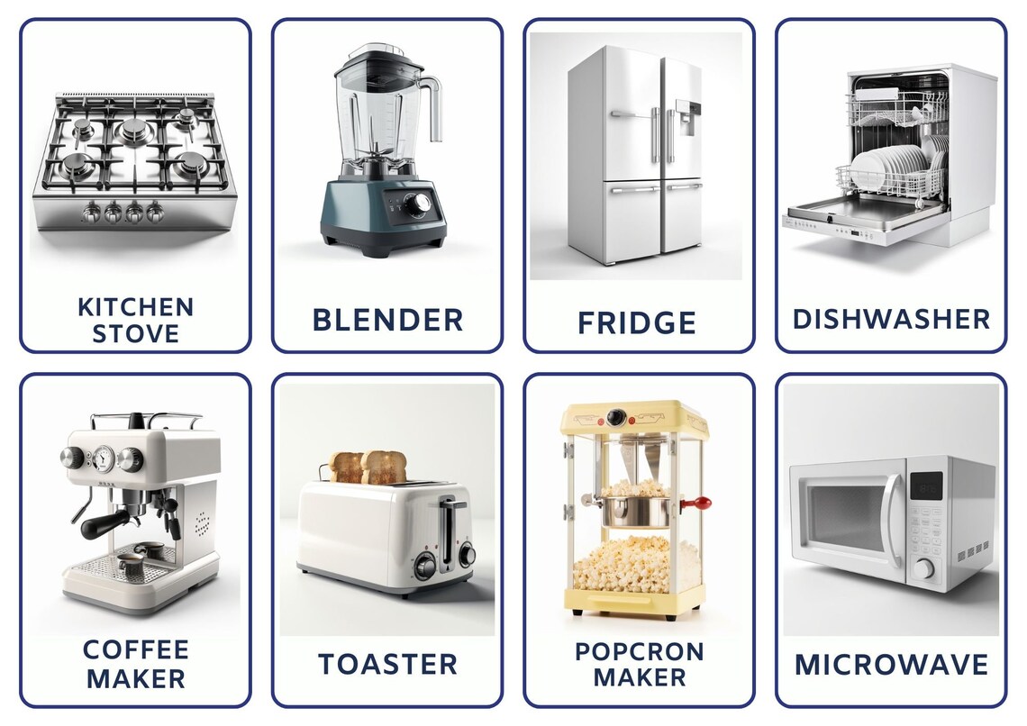 Flashcard Bundle of Kitchen and Tools Bundle Includes Vegetables, in ...