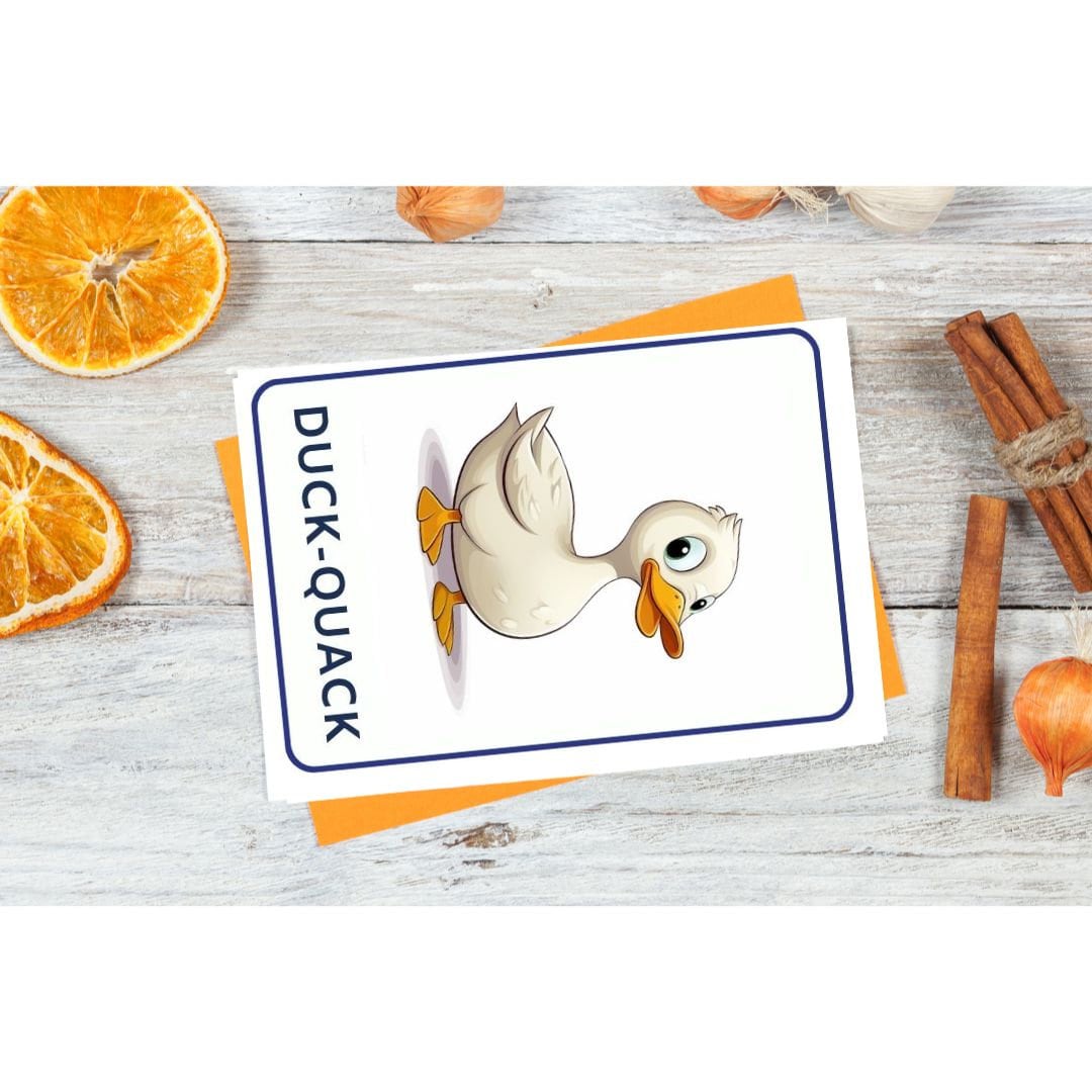 32 Animals Sounds Flashcards, Kids Printable, Nomenclature Cards ...