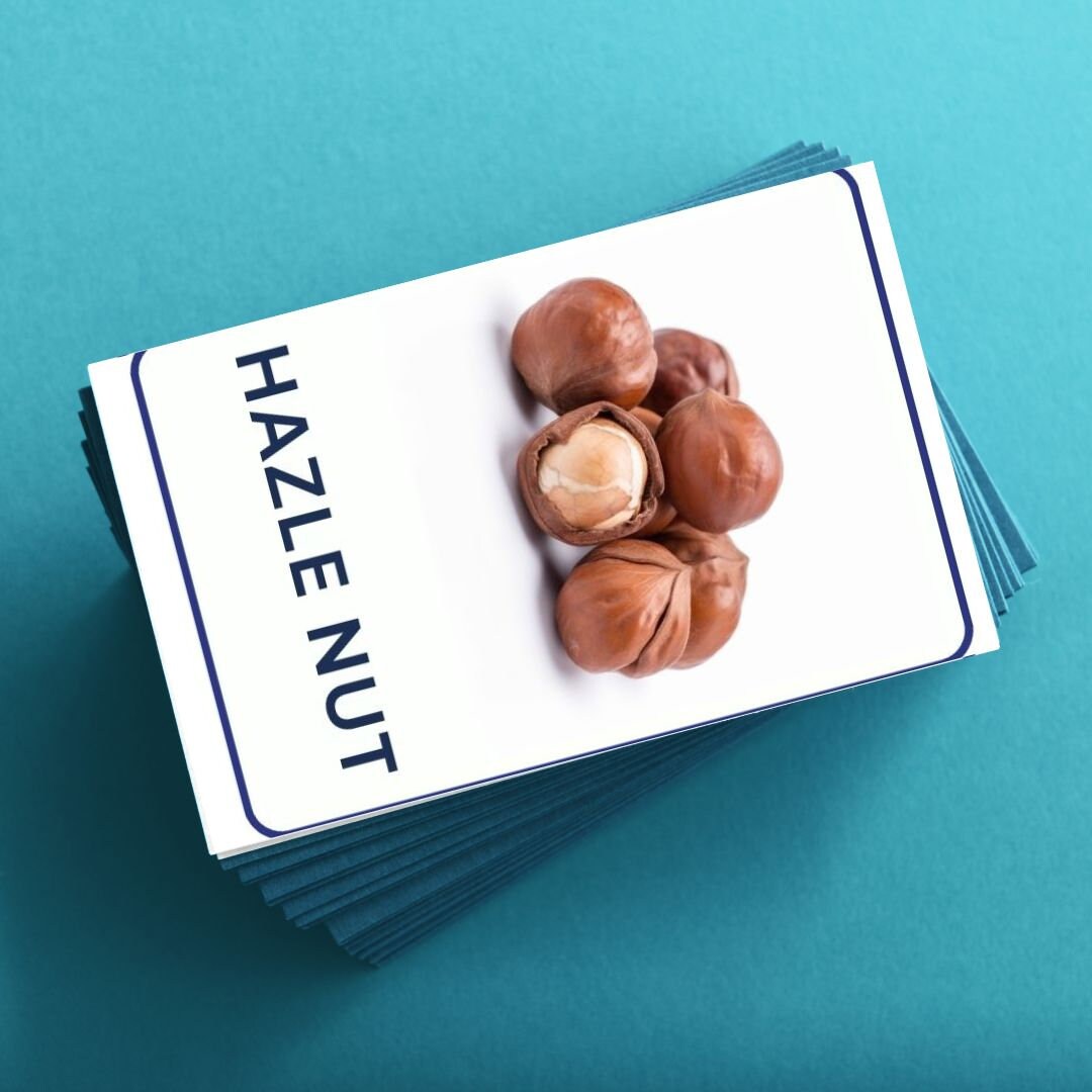 NUTS (real Pictures) 32 Editable Montessori Cards, Flash Cards ...