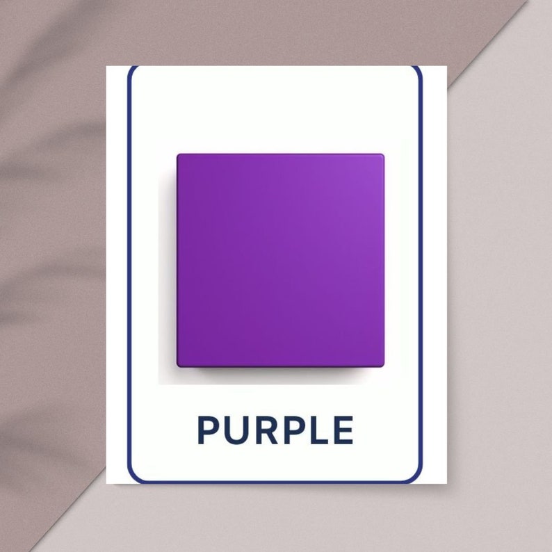 32 Colors Name Flashcards, Kids Printable, Nomenclature Cards, Toddler ...