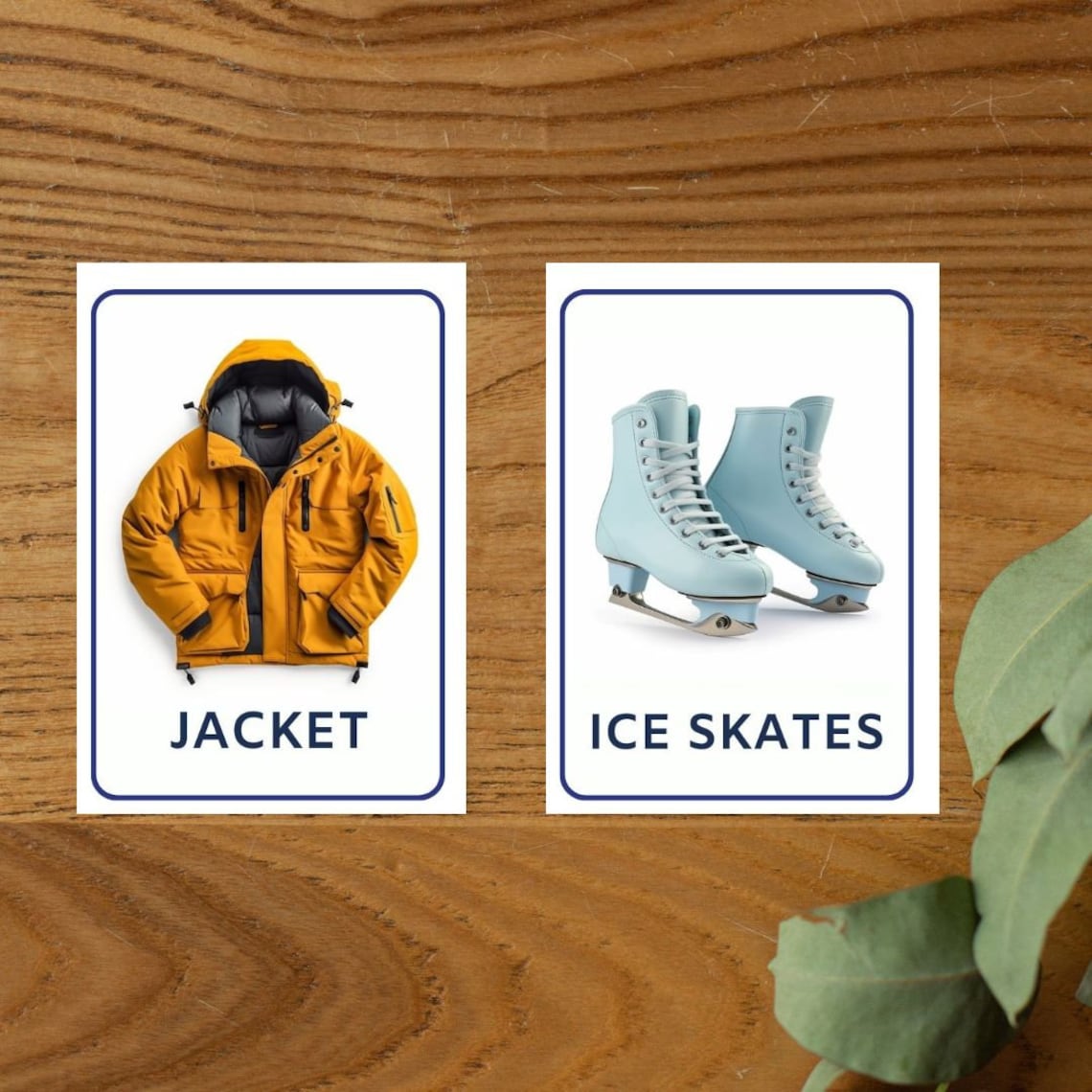 32 Winter Flashcards, Kids Printable, Nomenclature Cards, Toddler ...