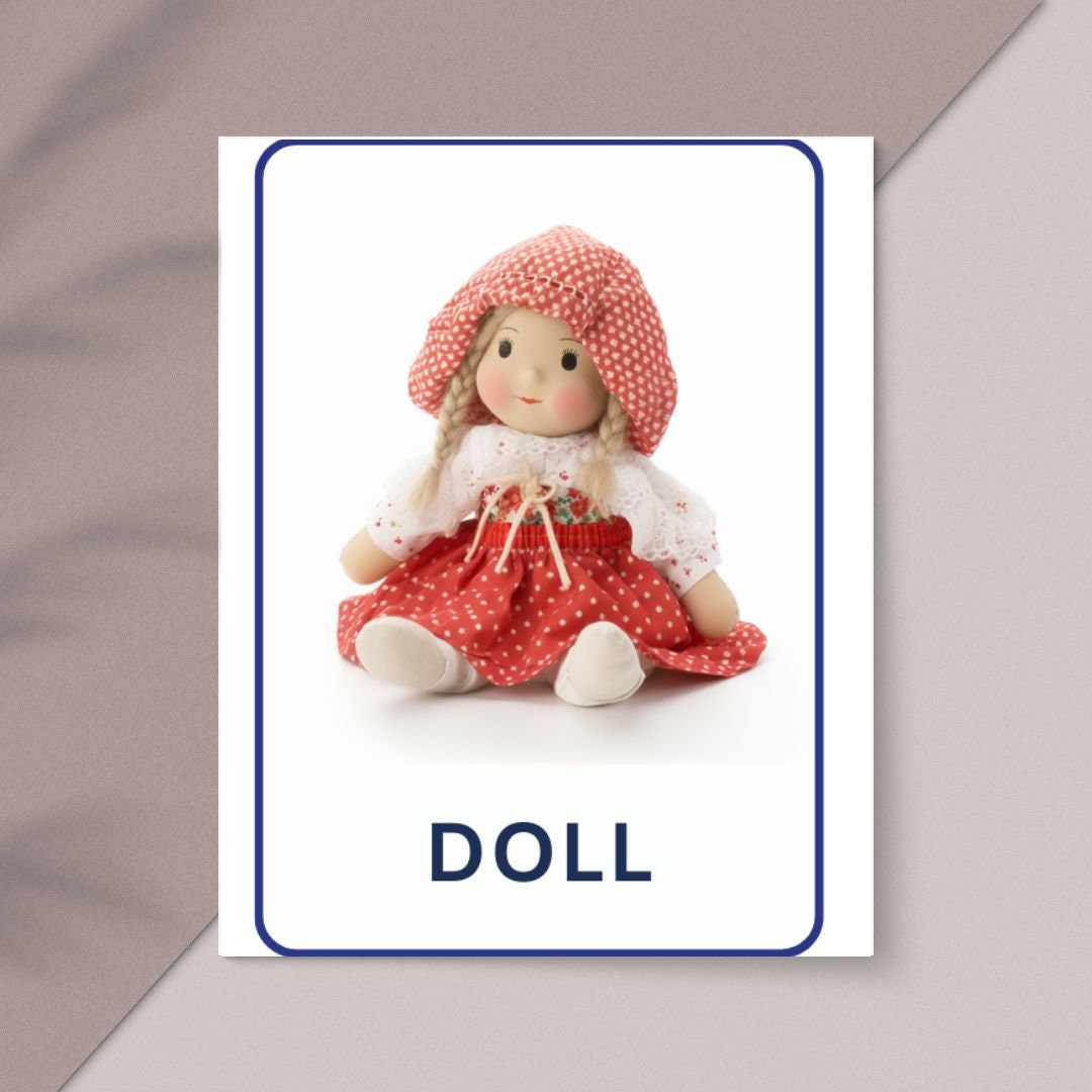 32 Toys Flashcards, Kids Printable, Nomenclature Cards, Toddler ...