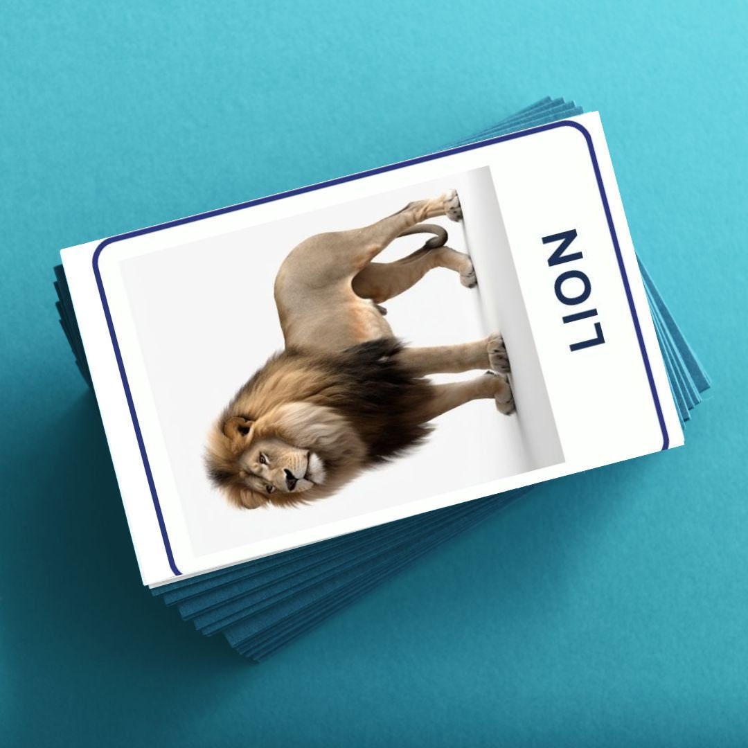 32 Zoo Animals Flashcards, Kids Printable, Nomenclature Cards, Toddler ...