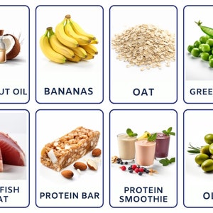 Health and Nutrition Flashcard Bundle, Including Fruits, Breakfast ...