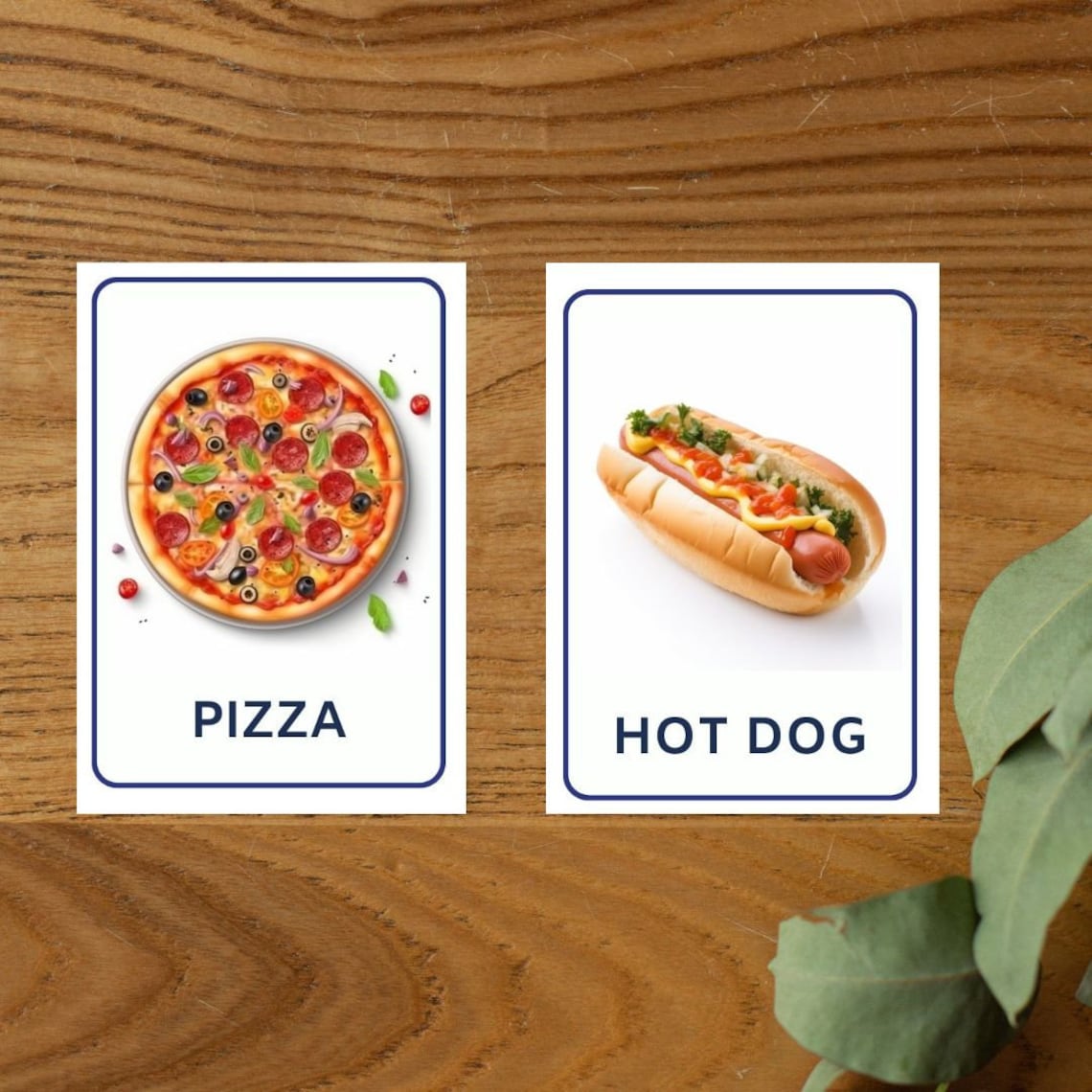 32 Fast Food Flashcards, Kids Printable, Nomenclature Cards, Toddler ...