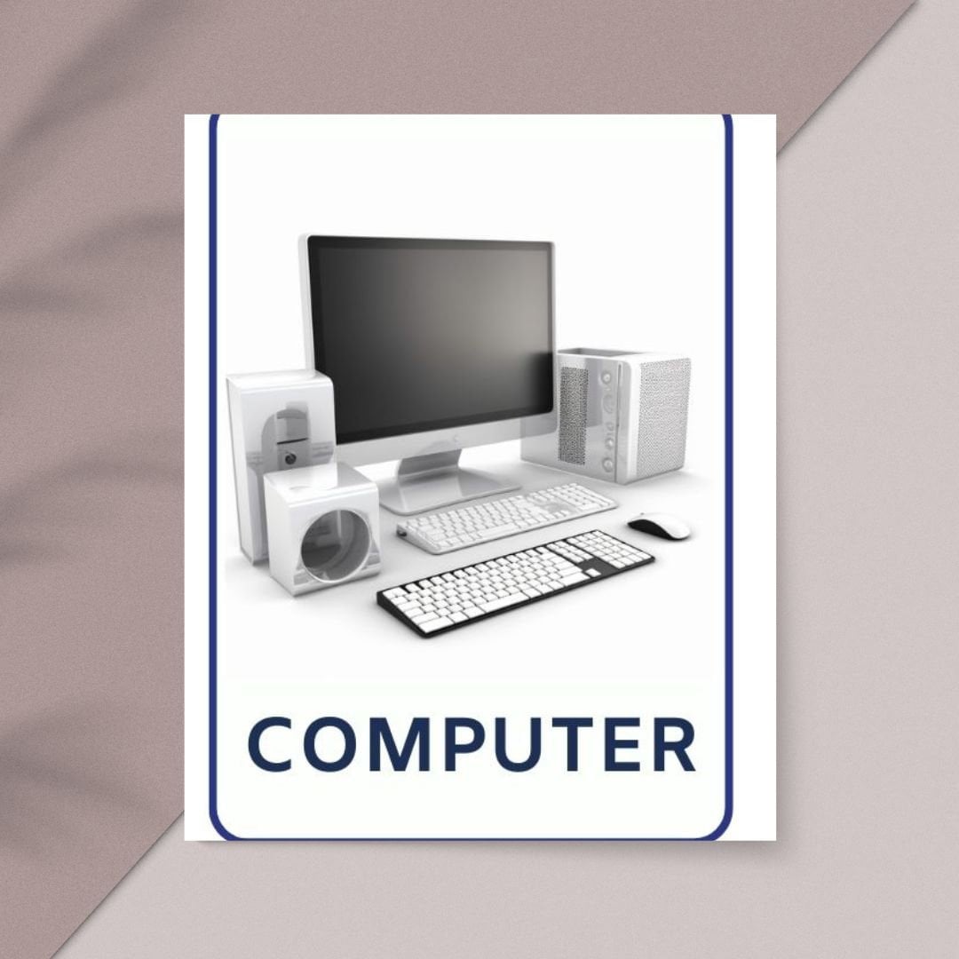 32 Technology Flashcards, Kids Printable, Nomenclature Cards, Toddler ...