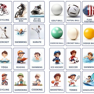 Flashcard Bundle of Sports Spectacular Flashcards Including Sports ...
