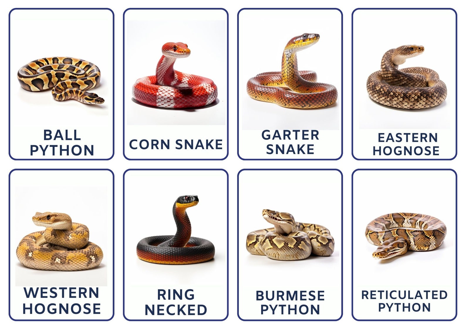 Ultimate Animal Breeds Flashcard Bundle, Including Snake Breeds, Dog ...