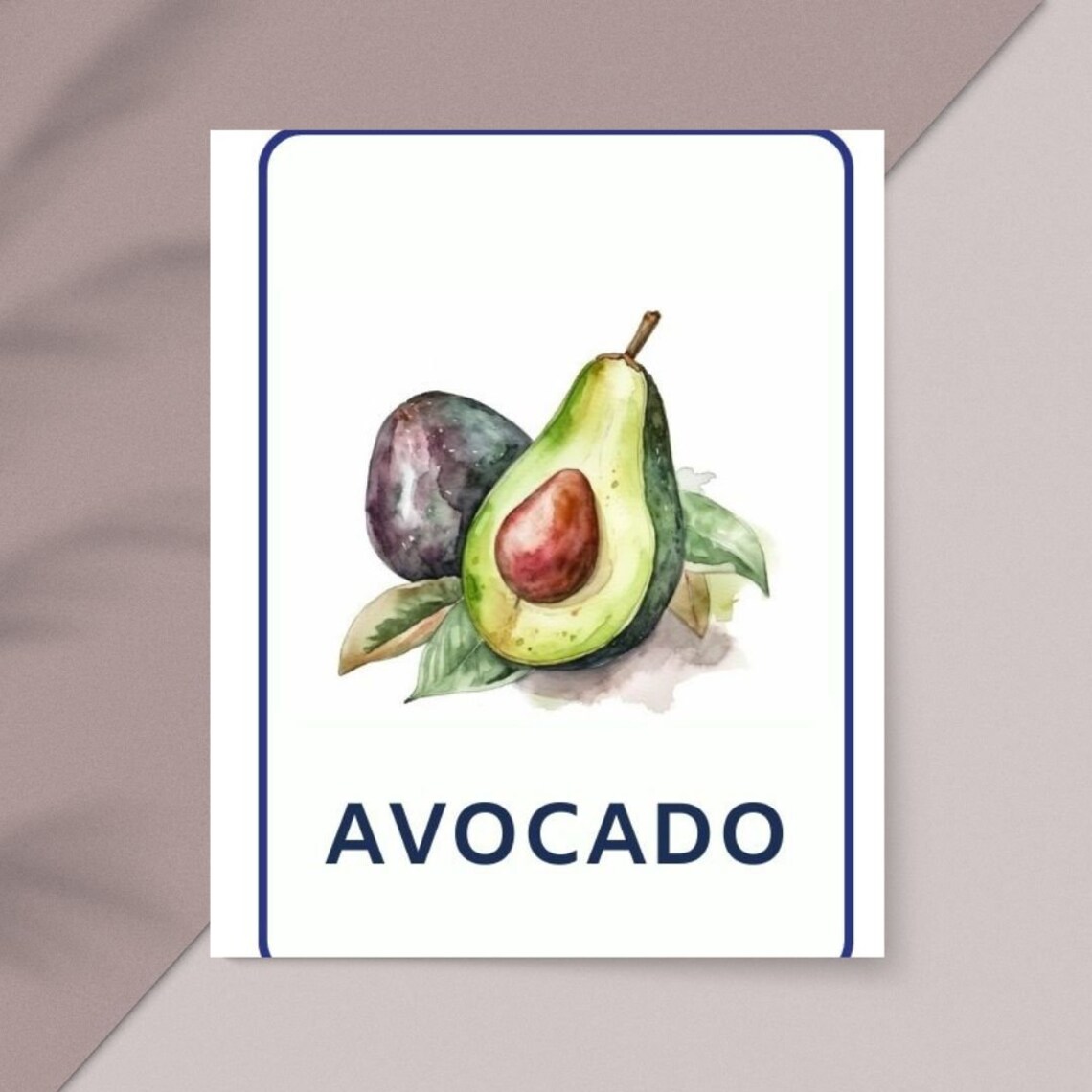 32 Fruits Flashcards, Kids Printable, Nomenclature Cards, Toddler ...