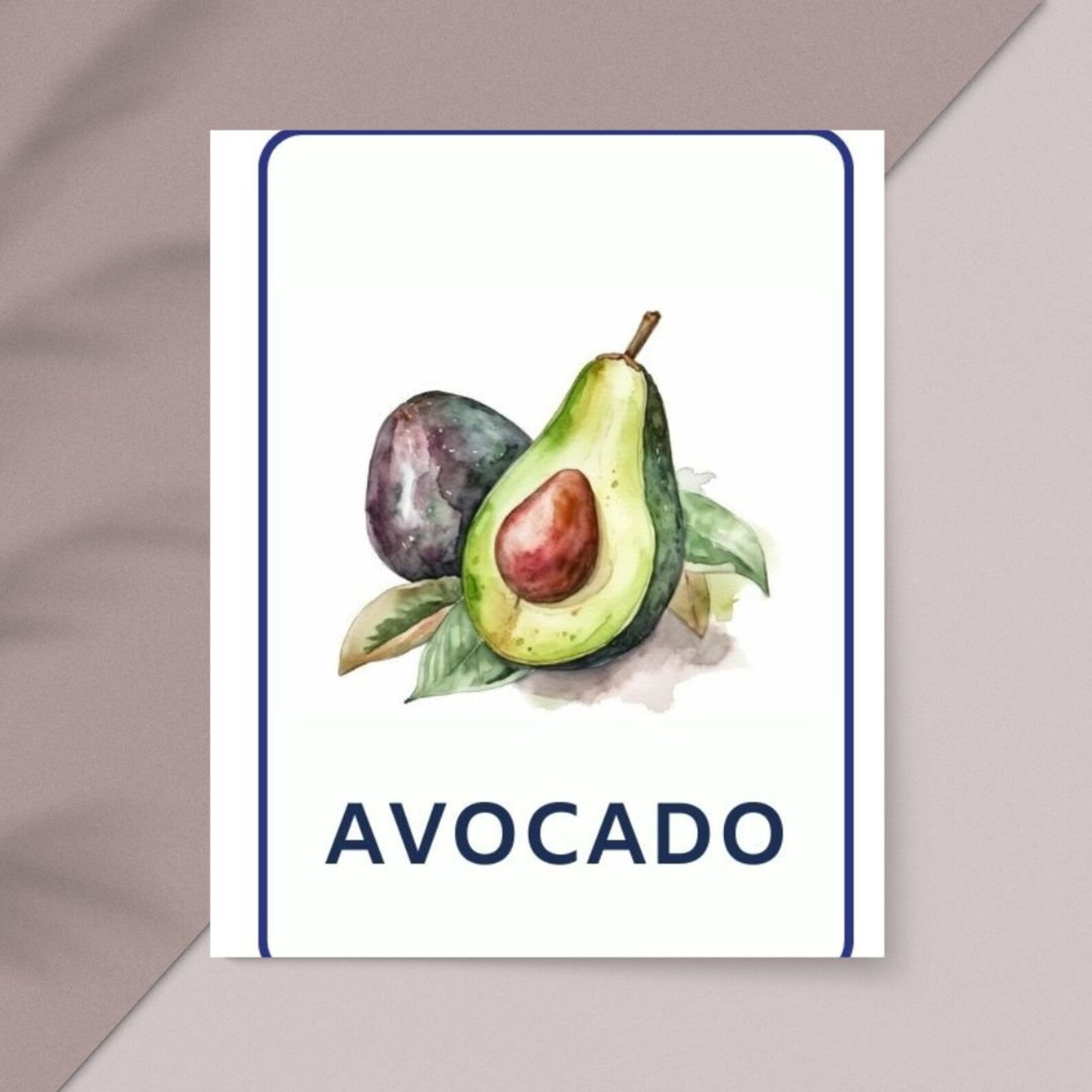 32 Fruits Flashcards, Kids Printable, Nomenclature Cards, Toddler ...