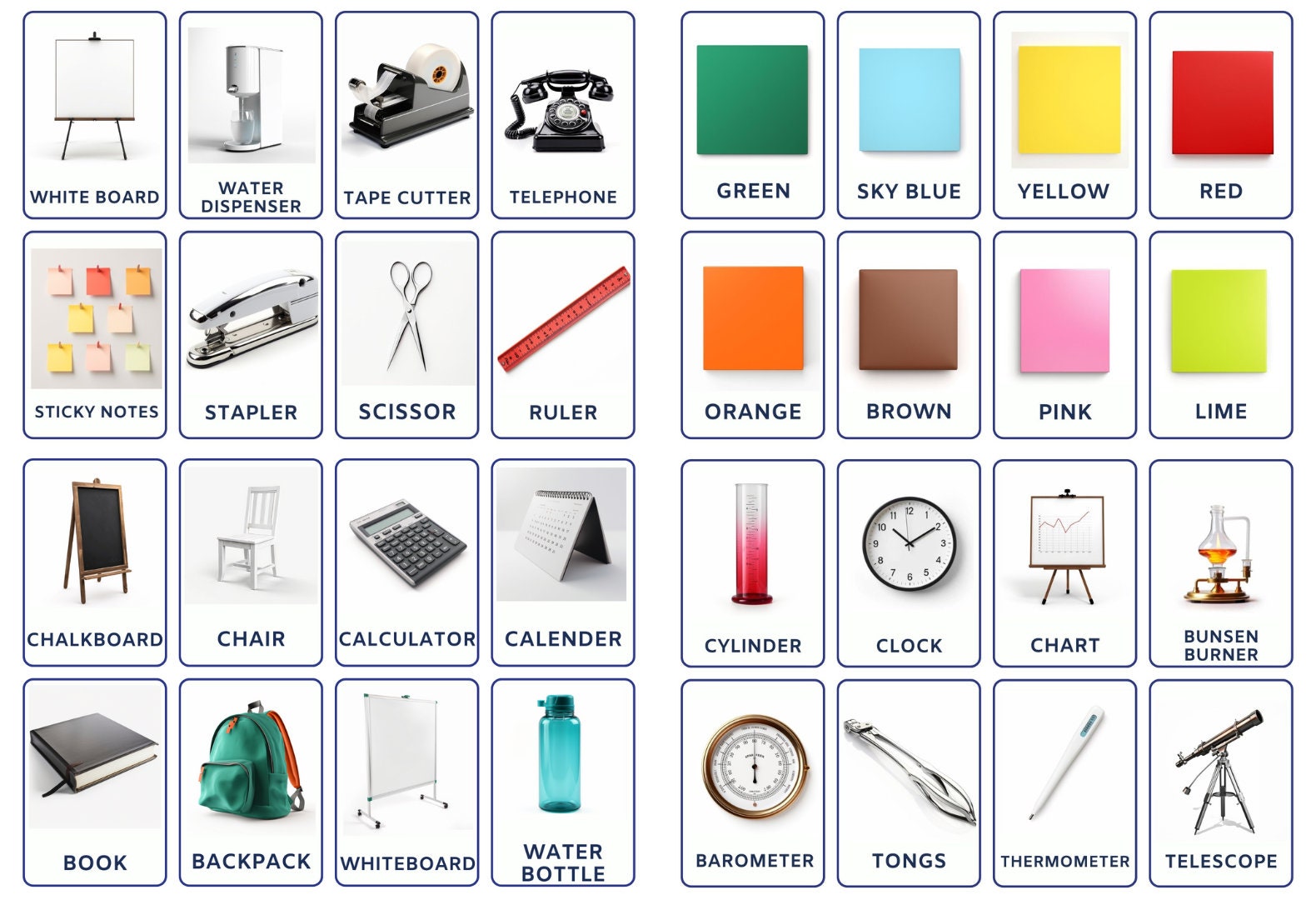 Educational Essentials Flashcard Bundle, Including Laboratory, Kids ...