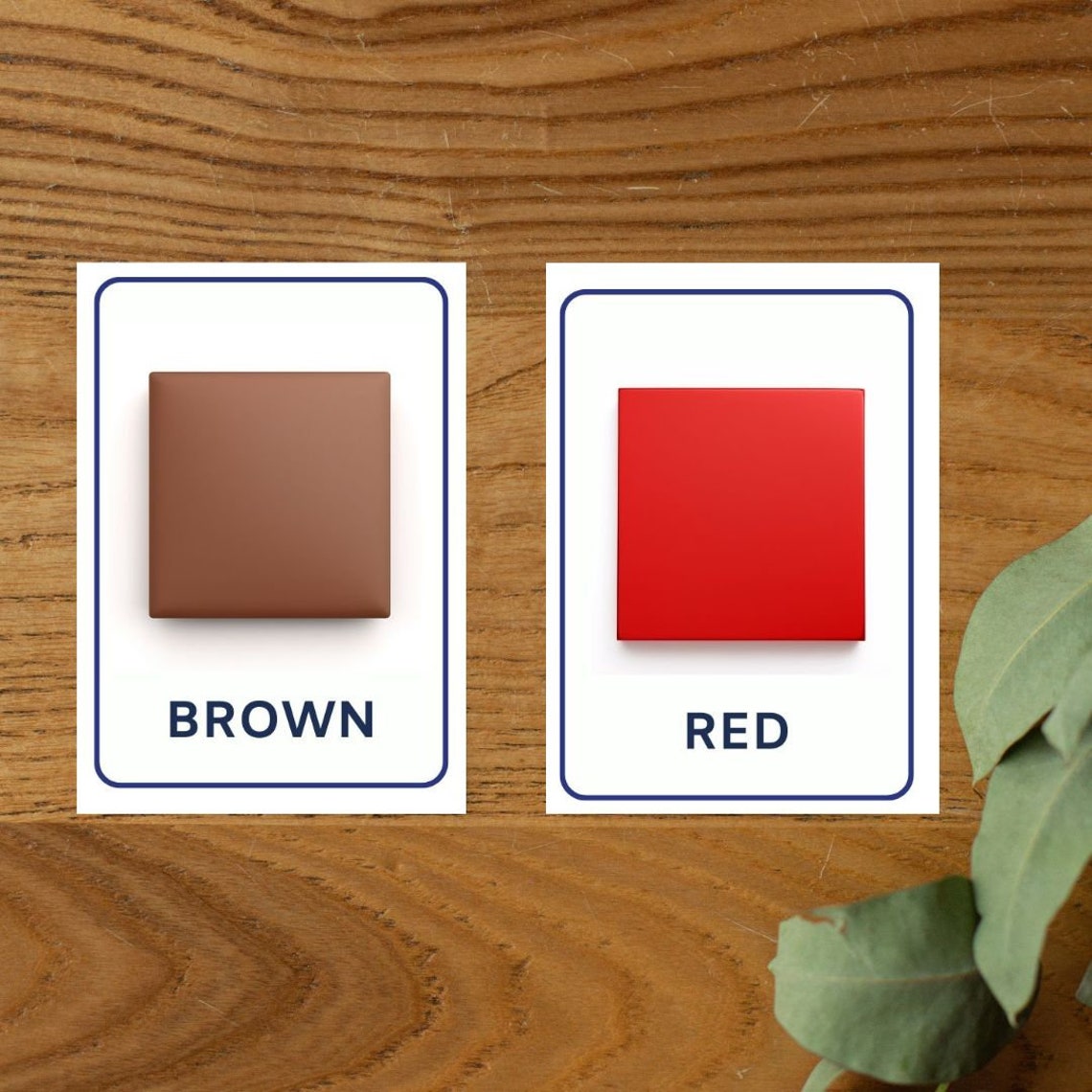 32 Colors Name Flashcards, Kids Printable, Nomenclature Cards, Toddler ...