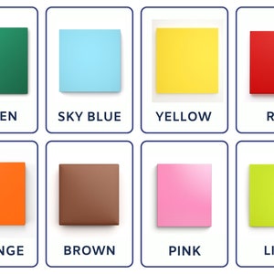 Flashcard Bundle of Back to School Includes Colors Name, Kids School ...