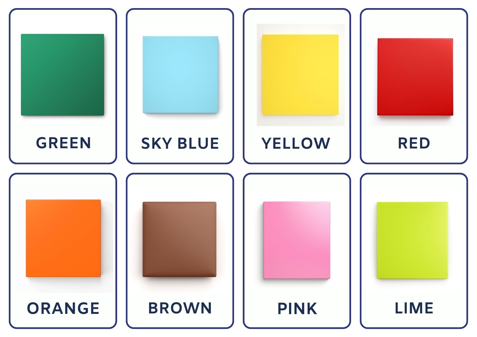 Flashcard Bundle of Back to School Includes Colors Name, Kids School ...