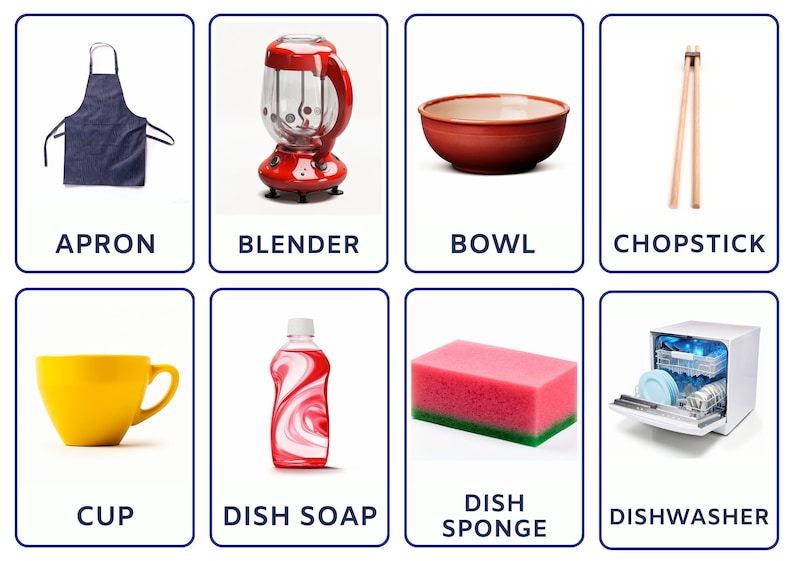 Flashcard Bundle of Everyday Life Bundle Includes Winter Clothes, Food ...