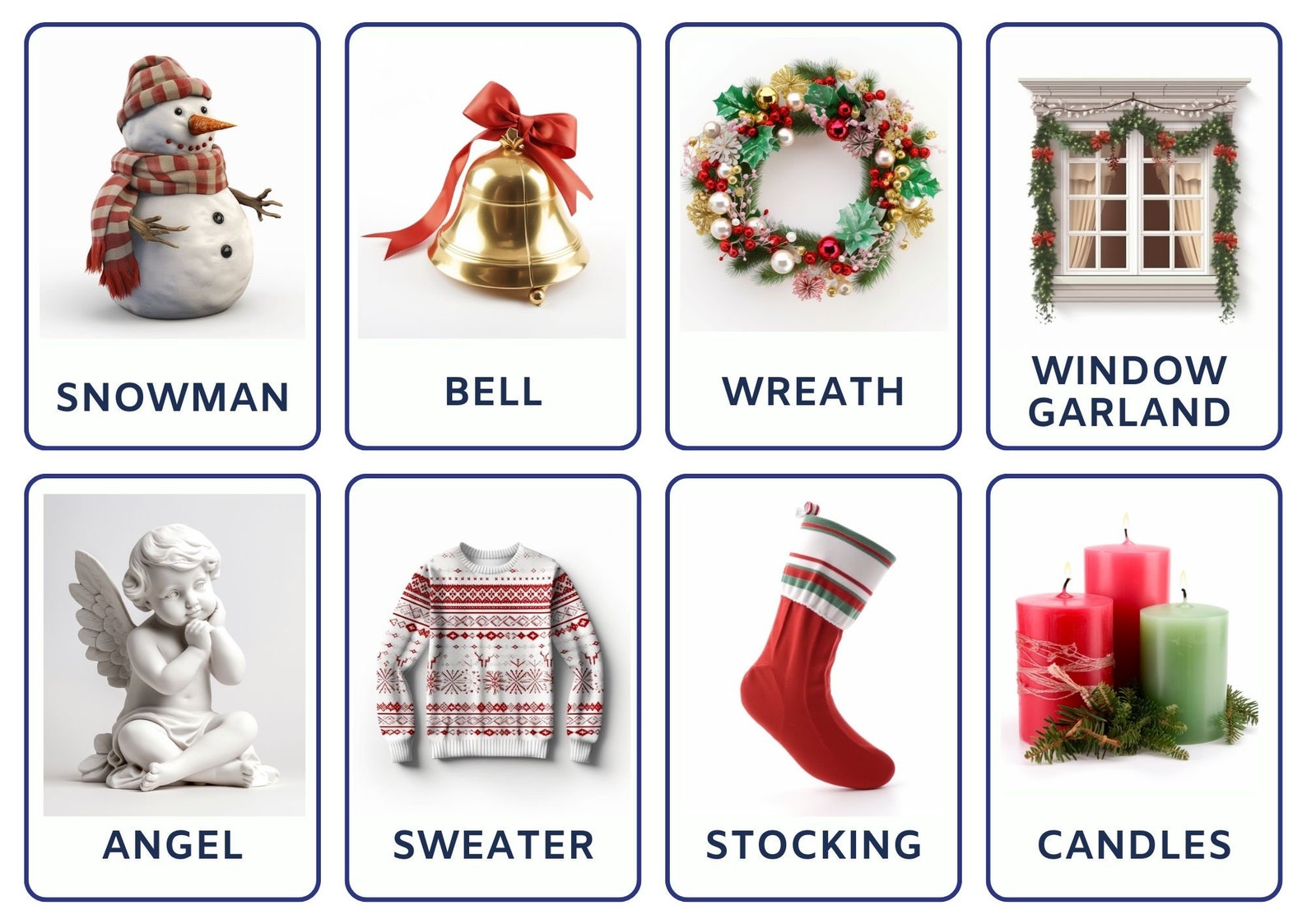 Flashcard Bundle of Seasons and Holidays Bundle Includes Winter, Summer ...