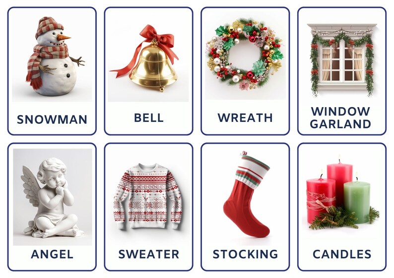 Flashcard Bundle of Seasons and Holidays Bundle Includes Winter, Summer ...